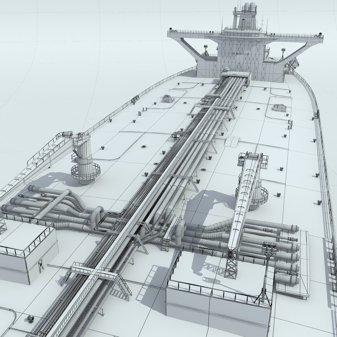 Vlcc Oil Tanker 3d Model