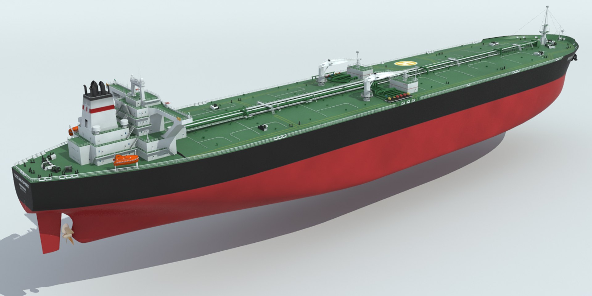 Vlcc Oil Tanker 3d Model