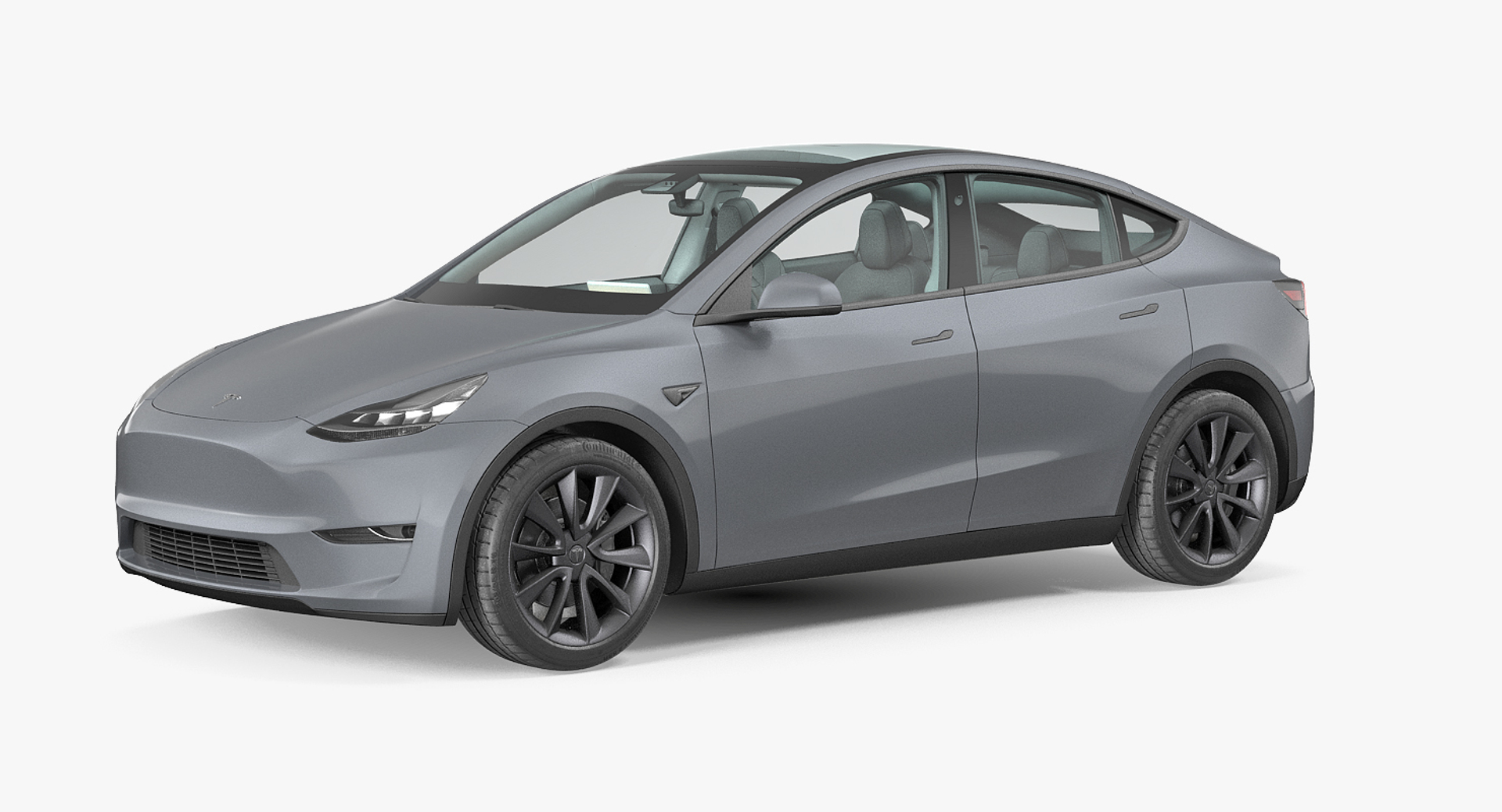Tesla Y Silver Rigged Model - TurboSquid 1417069