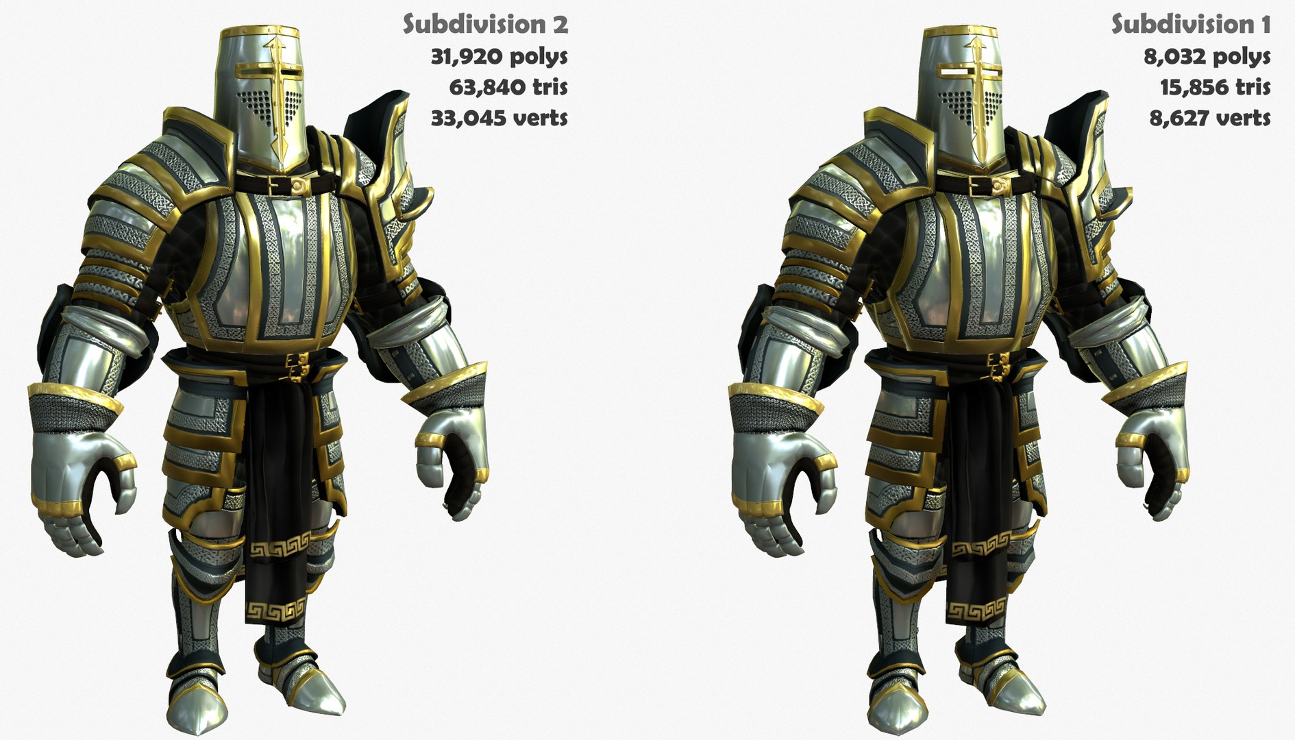3d model knight series
