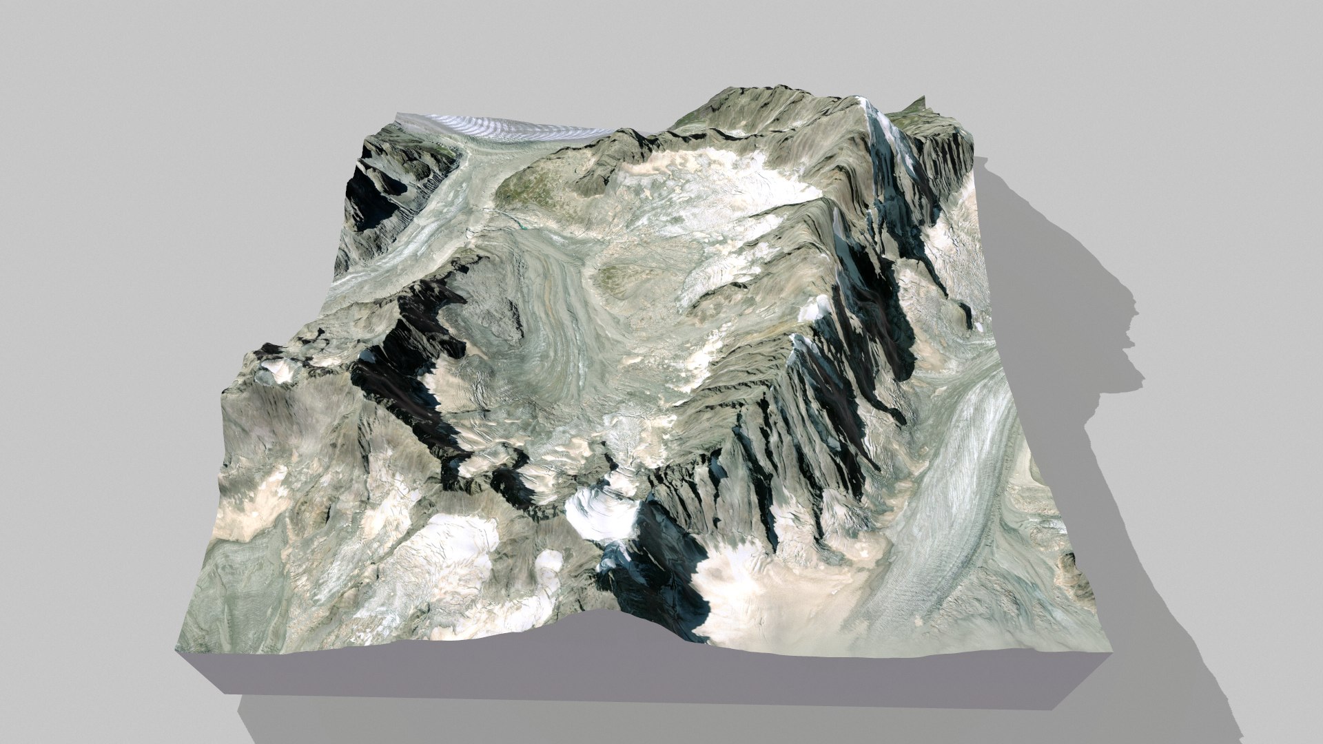 Mountain Landscape Glaiser De Talefre 3D Model - TurboSquid 2189951