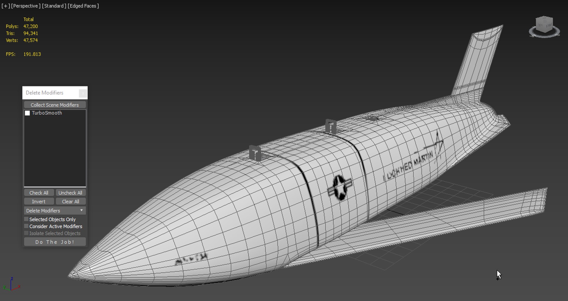 3D Model Cruise Missile AGM 158 JASSM - TurboSquid 2081775