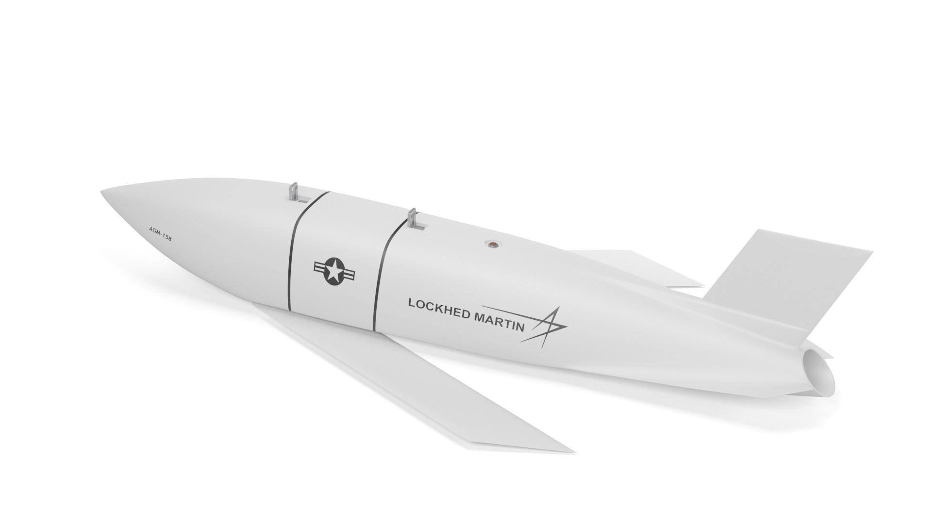 3D Model Cruise Missile AGM 158 JASSM - TurboSquid 2081775