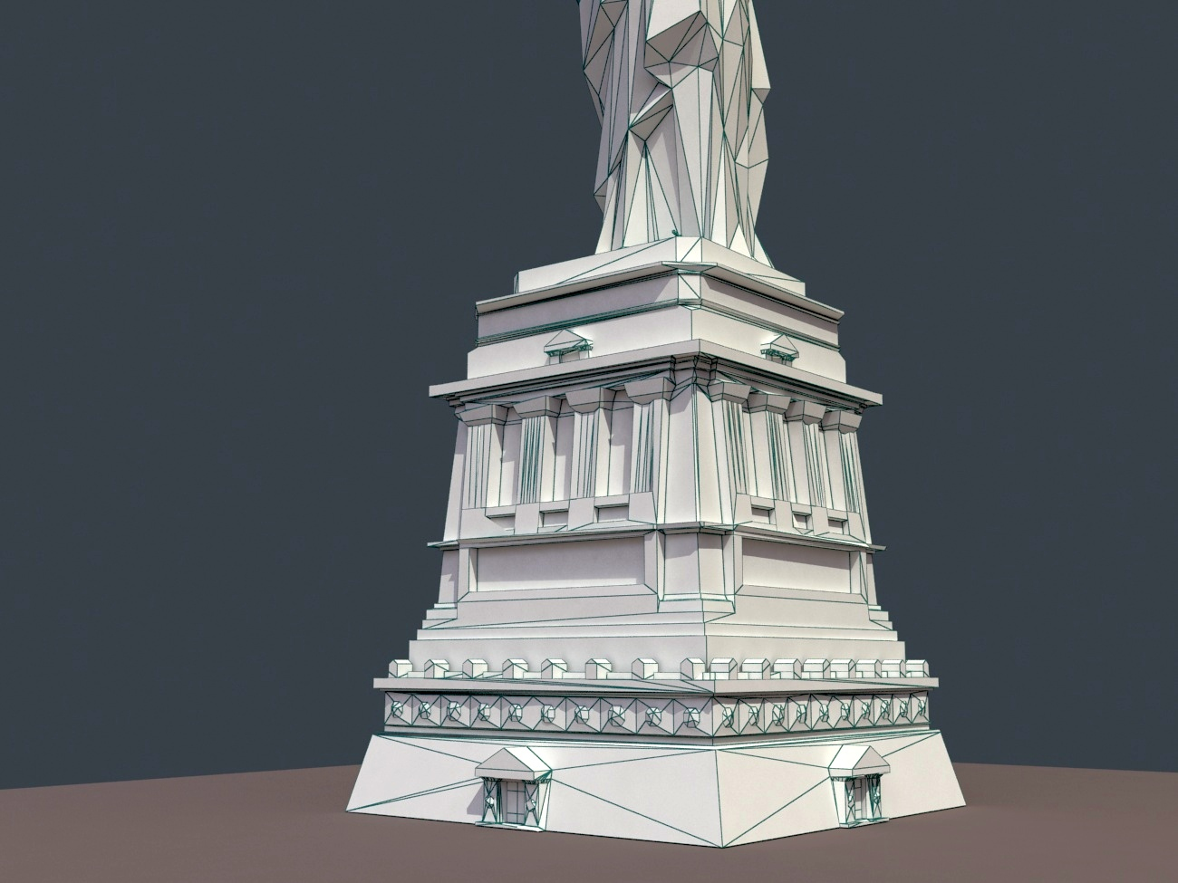 3d model statue liberty