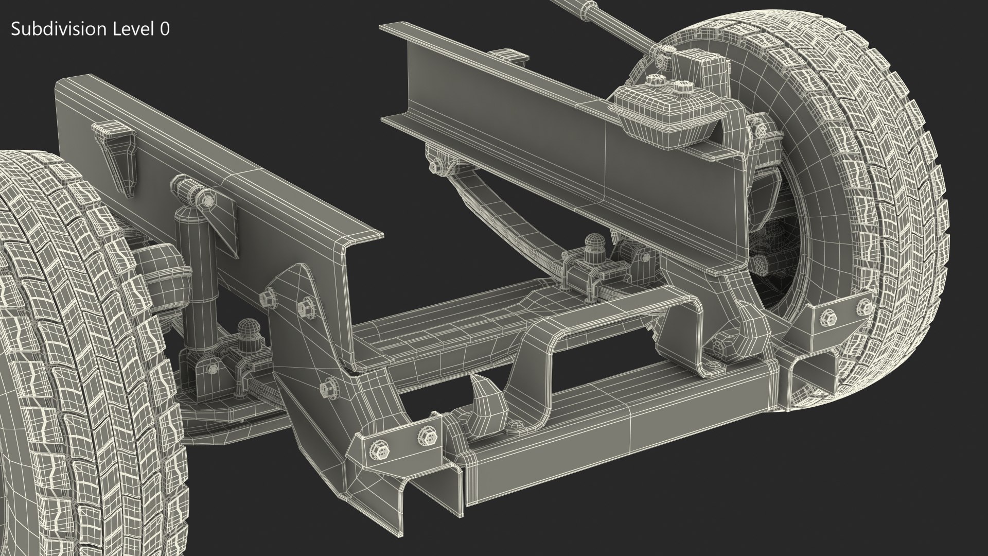 Heavy Duty Truck Chassis 3D Model - TurboSquid 1606959