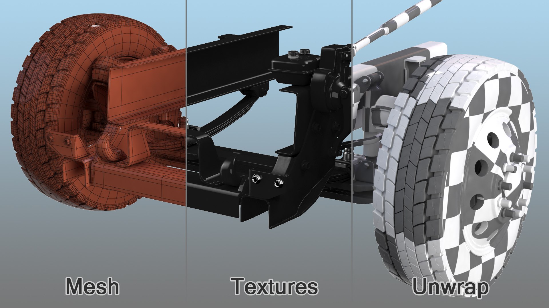 Heavy Duty Truck Chassis 3D Model - TurboSquid 1606959