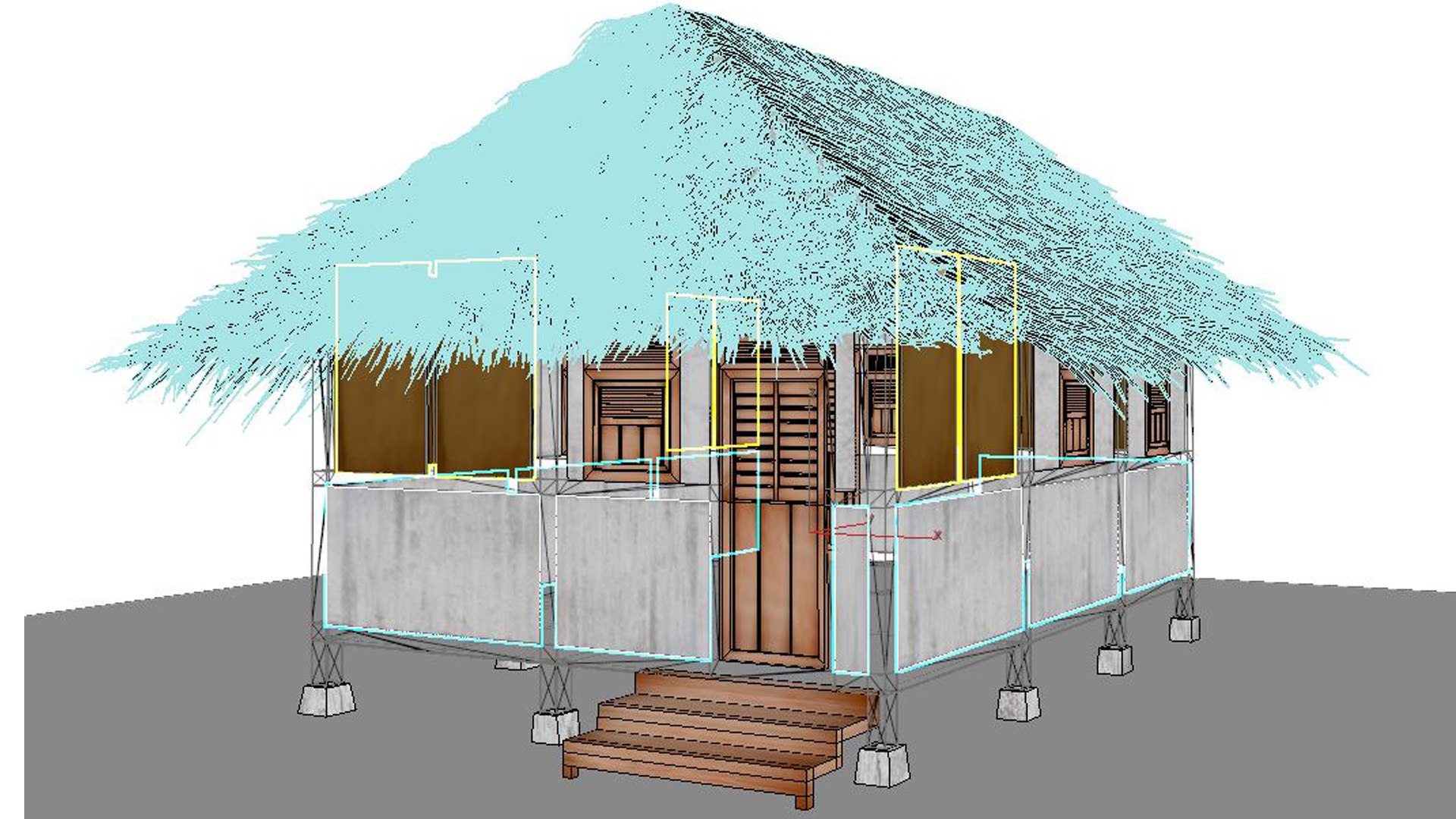 Sundanese Traditional House Suhunan Parahu Kumereb 3D Model ...