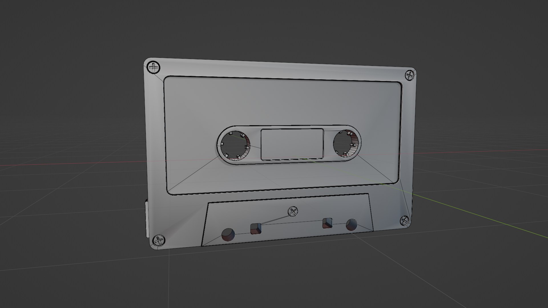 Simple Cassette Model 3D Model - TurboSquid 2113428
