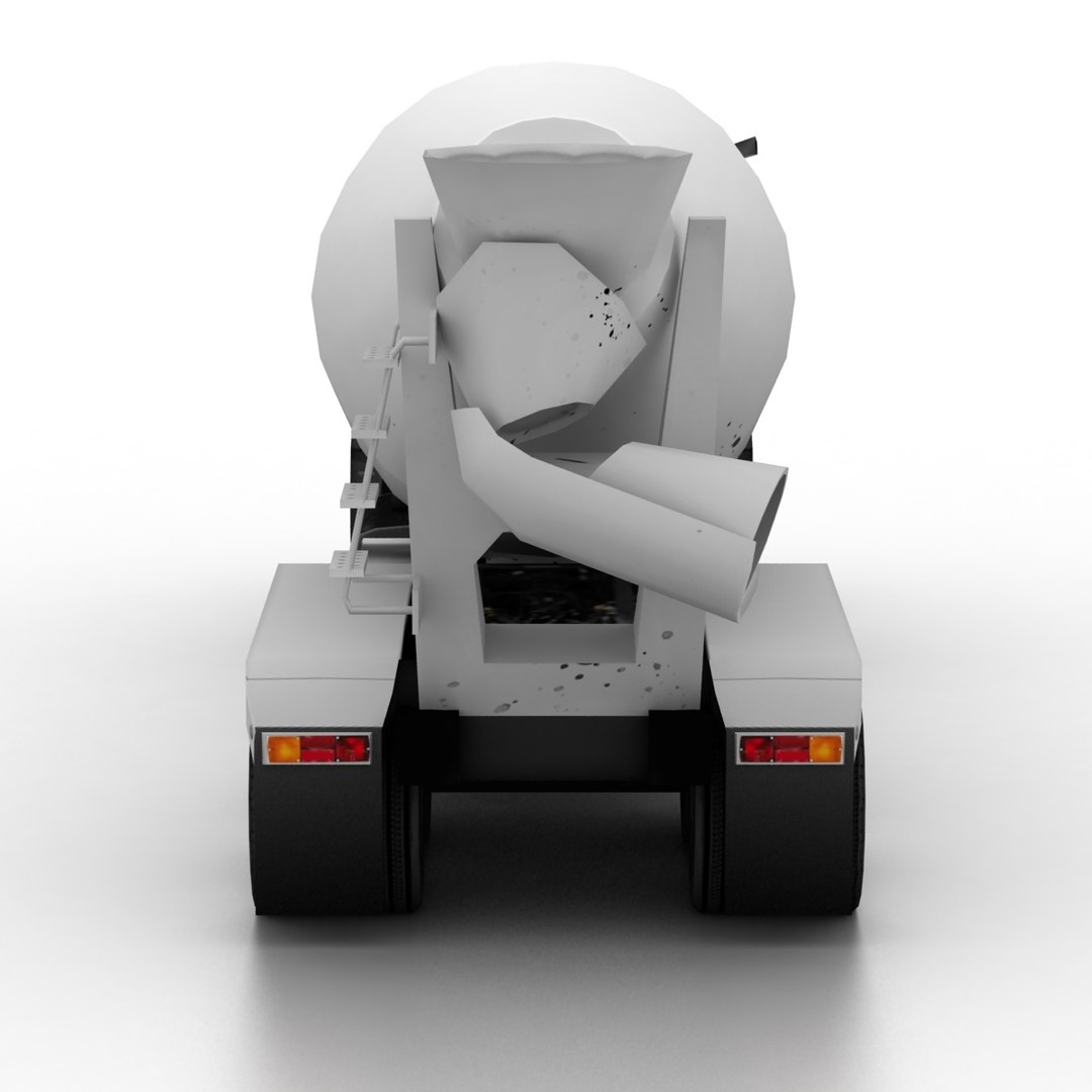 2018 Mack Granite Mixer Truck Model - TurboSquid 1341281