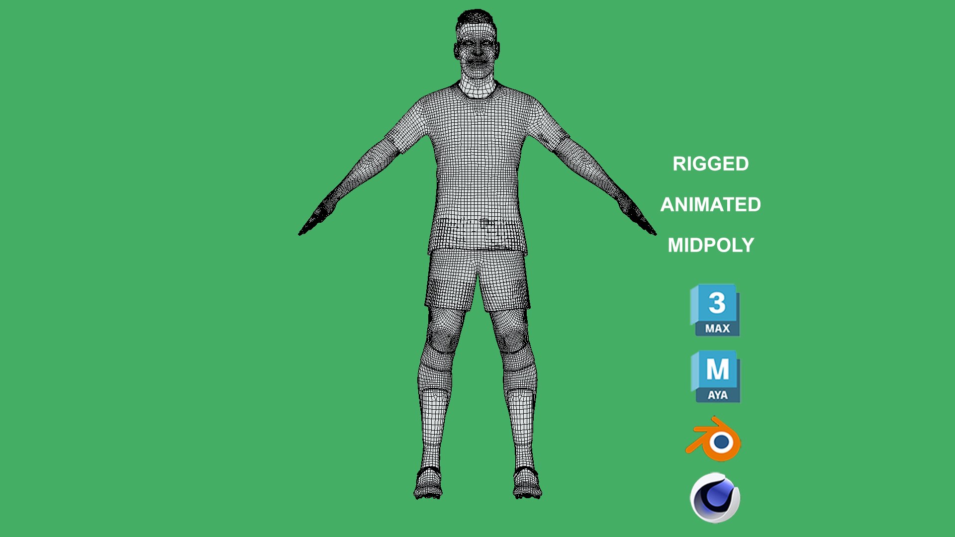 3D Model 3D Rigged Ramy Bensebaini Dortmund 2025 - TurboSquid 2395598