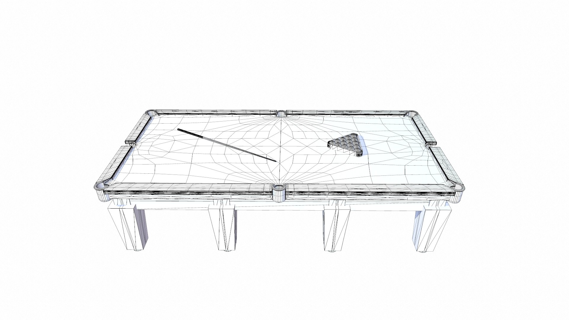 3D Pool Table Model - TurboSquid 2371151