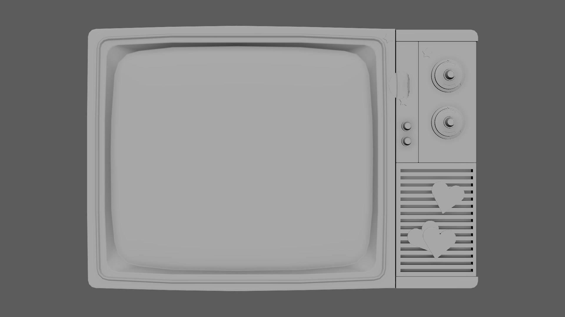 3D Cartoon Style Television Stylized TV 3D Model - TurboSquid 2083452