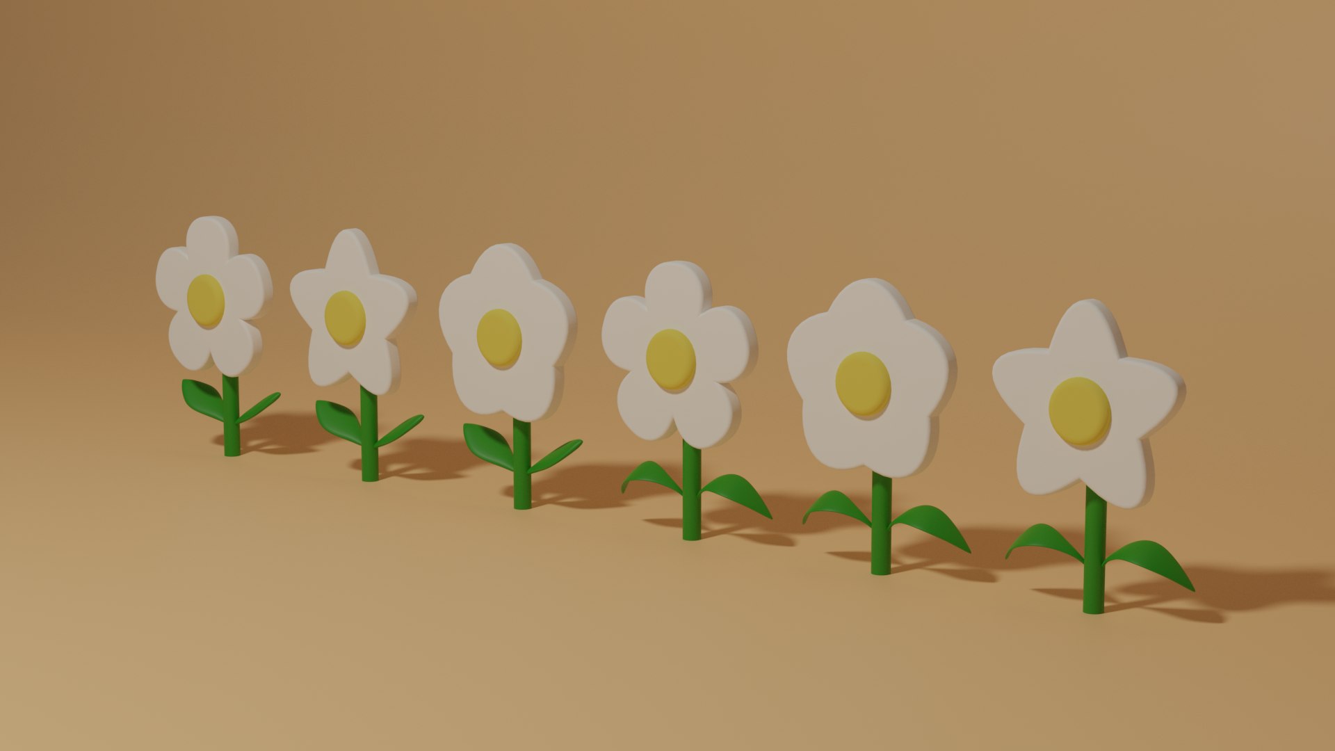 3D Model Cartoon Flowers Collection - TurboSquid 1850349