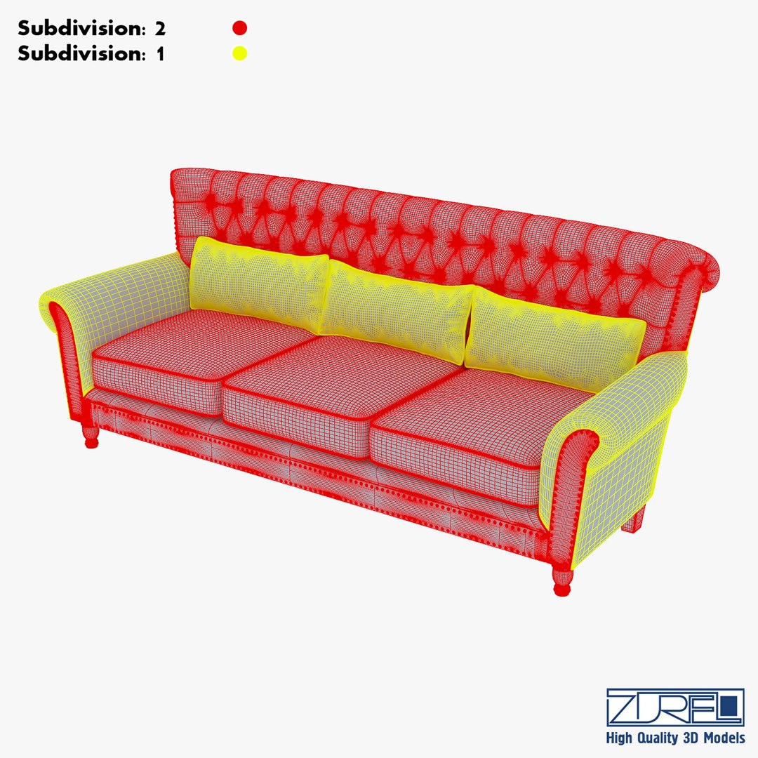 Capitolina sopa sofa 3D model - TurboSquid 1211364