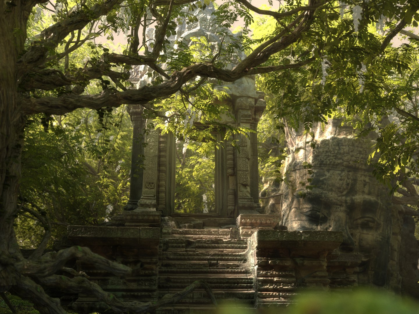 Jungle Temple 3D Model - TurboSquid 1953408