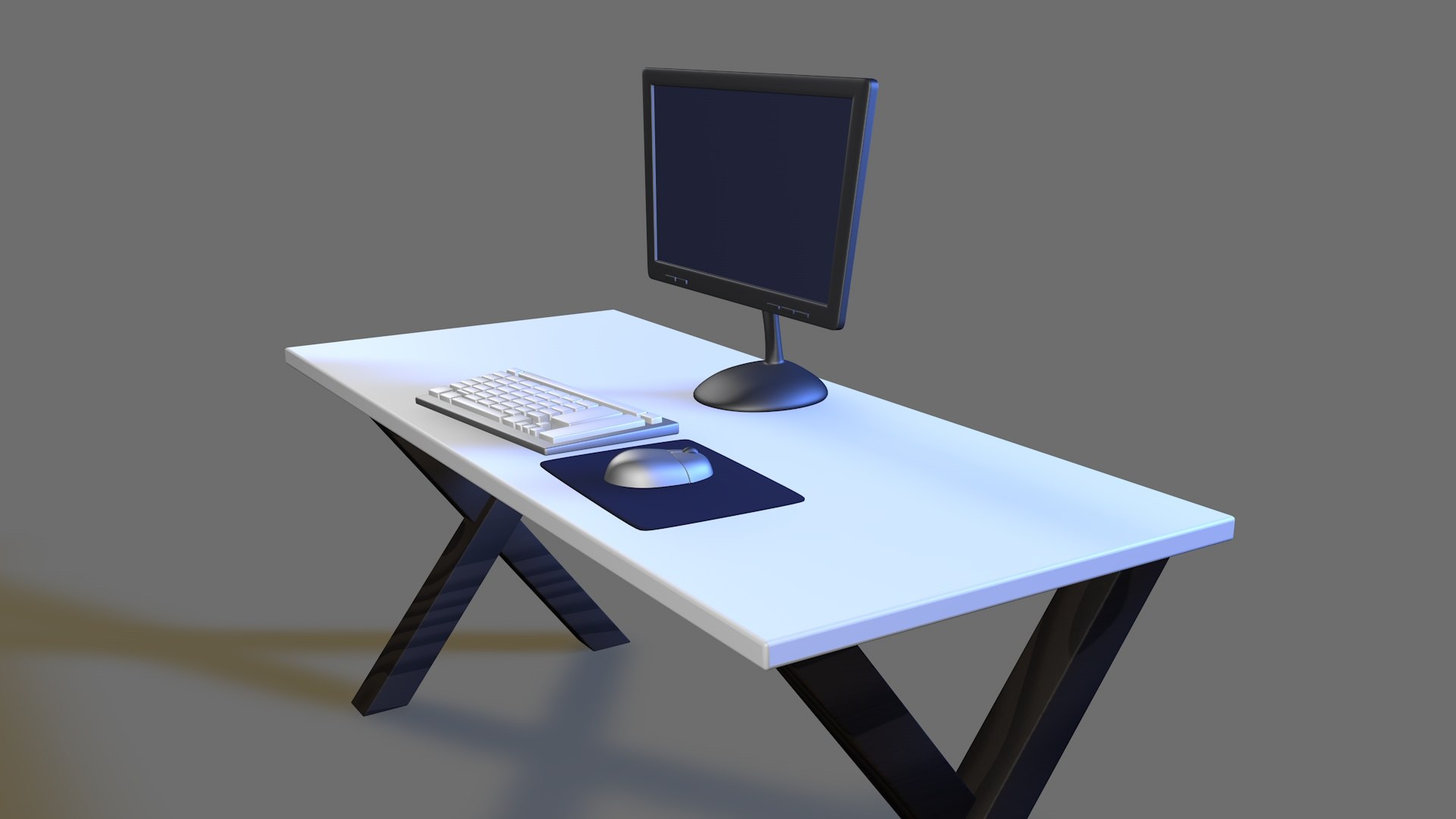 3D Computer Desk - TurboSquid 1988982
