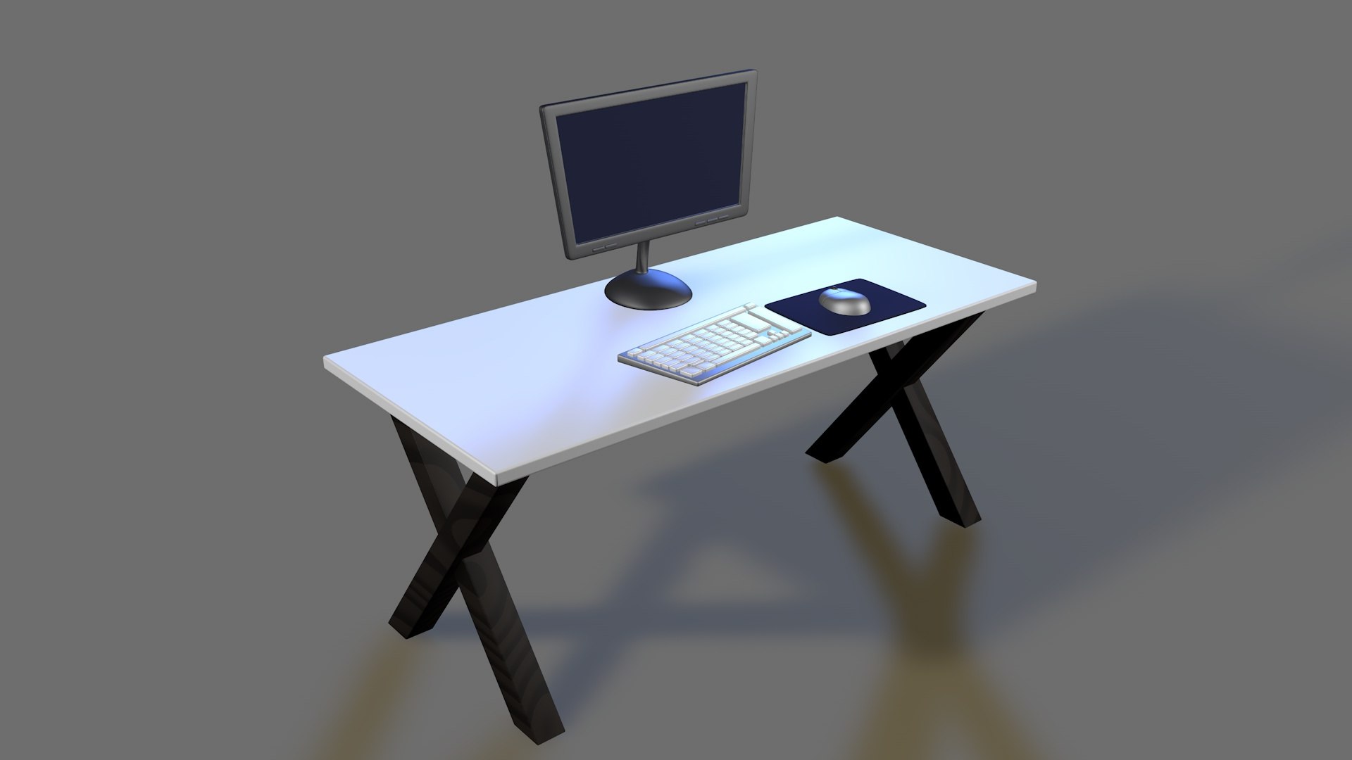 3D Computer Desk - TurboSquid 1988982