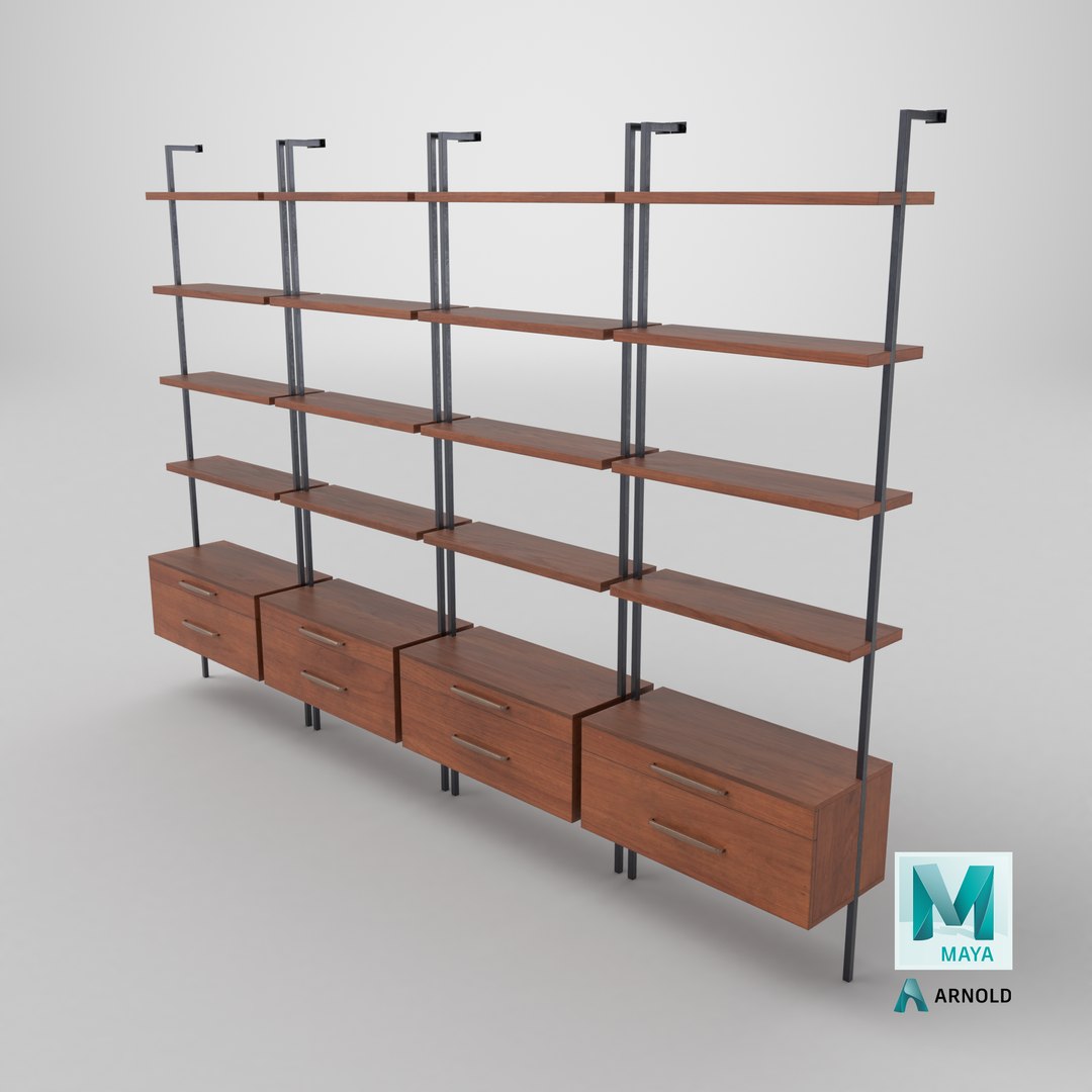 BookCase V7 3D Model - TurboSquid 1912456
