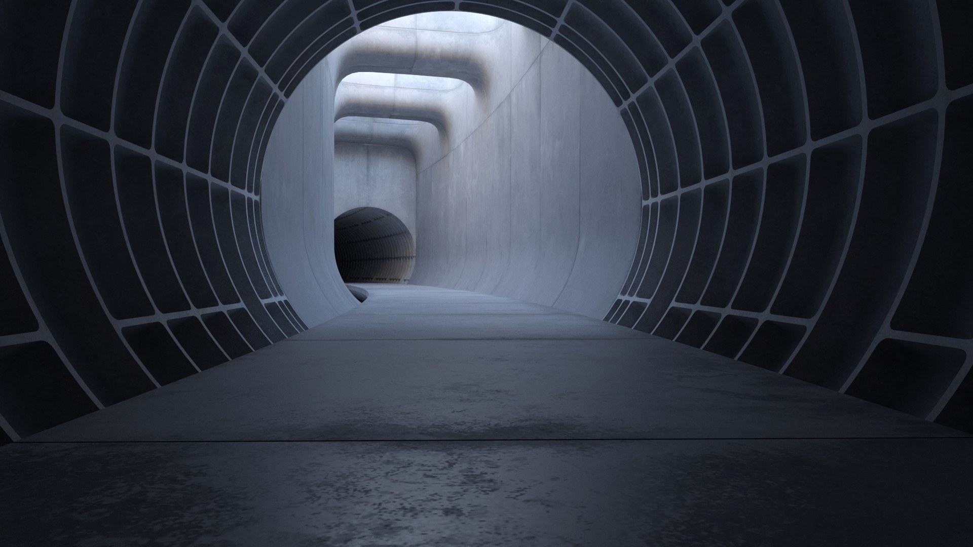 Sci-fi Tunnel Model - TurboSquid 1856243