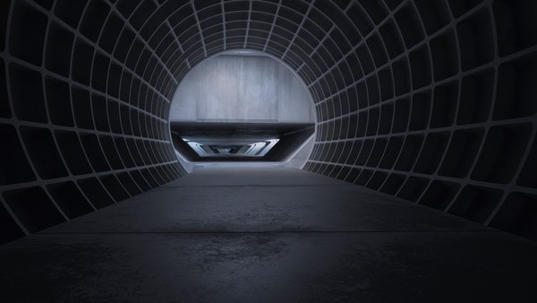 Sci-fi tunnel model - TurboSquid 1856243