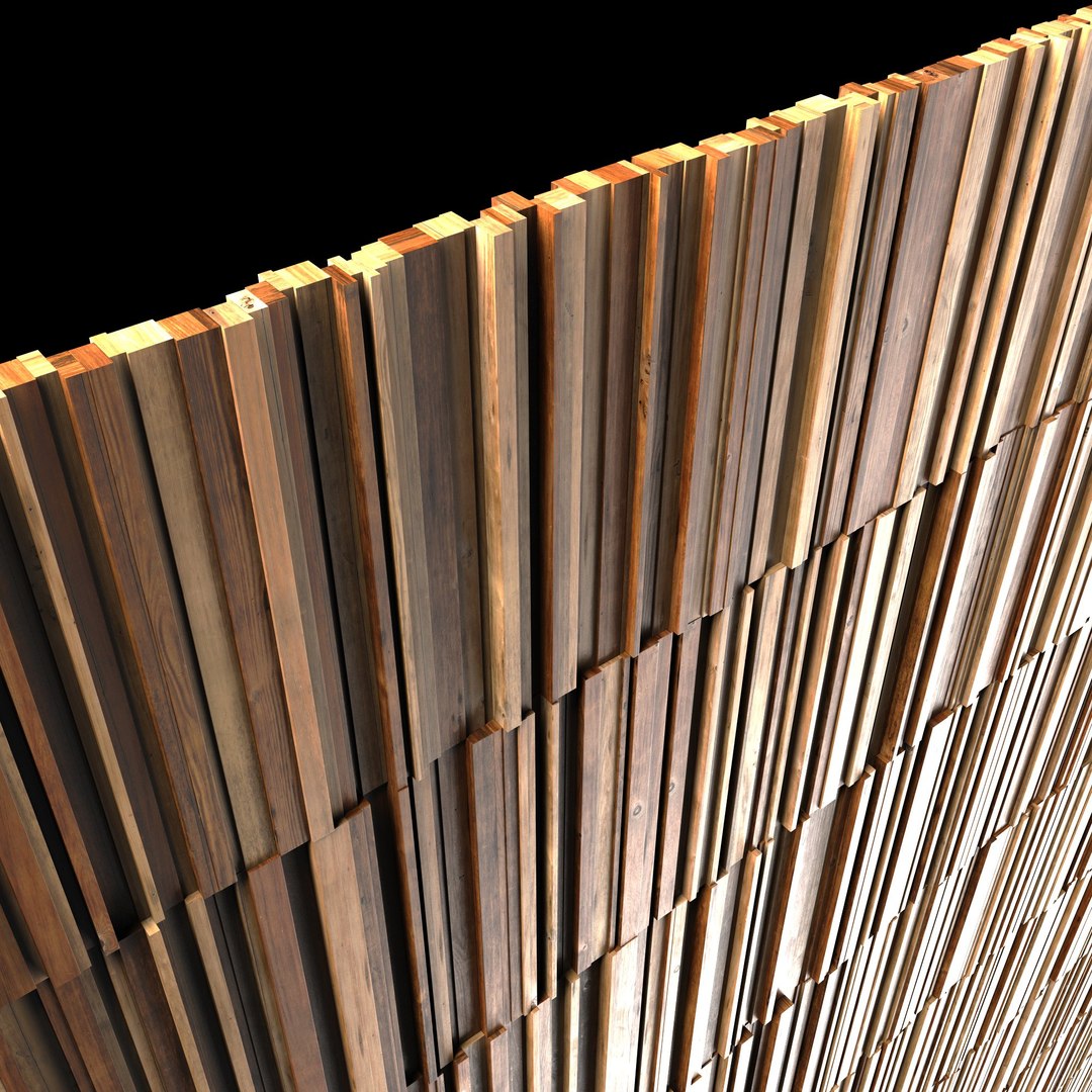 3D Model Panel Rail Line Wood N2 - TurboSquid 1949941