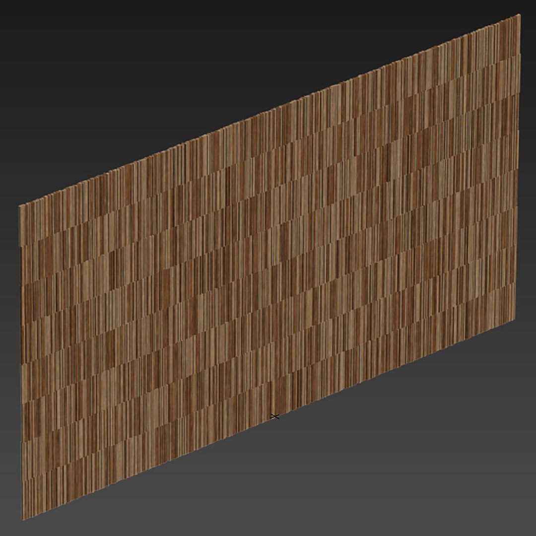 3D Model Panel Rail Line Wood N2 - TurboSquid 1949941