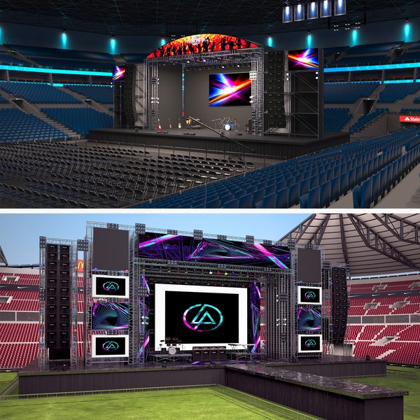 Concert stage 3D - TurboSquid 1571361