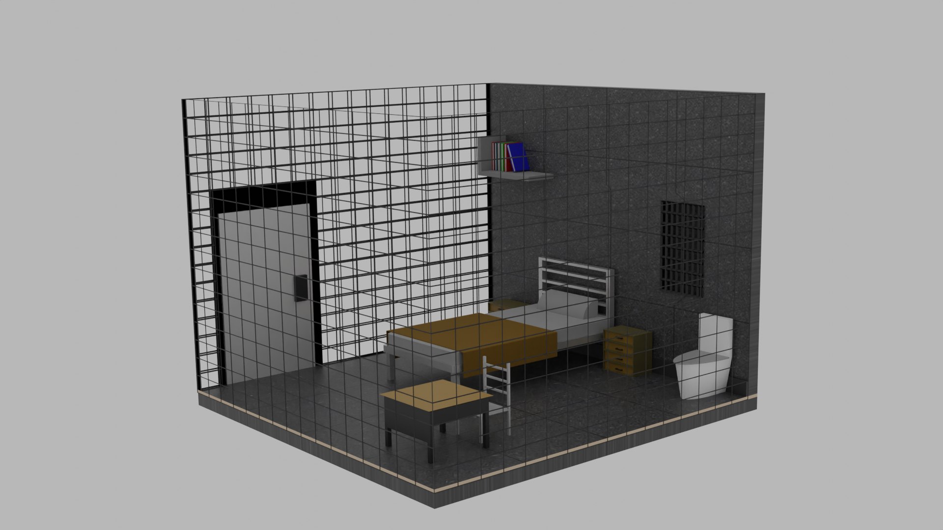 3D Isomeric Prison - TurboSquid 2056109