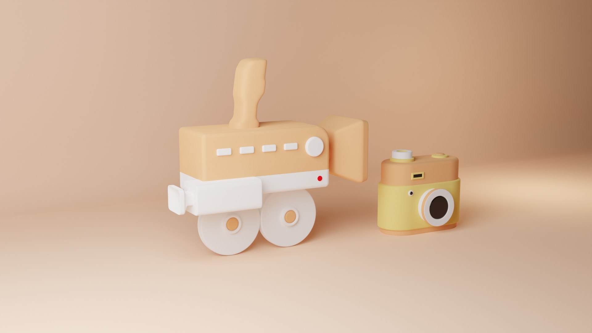 Photo Camera And Video Cam Models 3D - TurboSquid 2054327