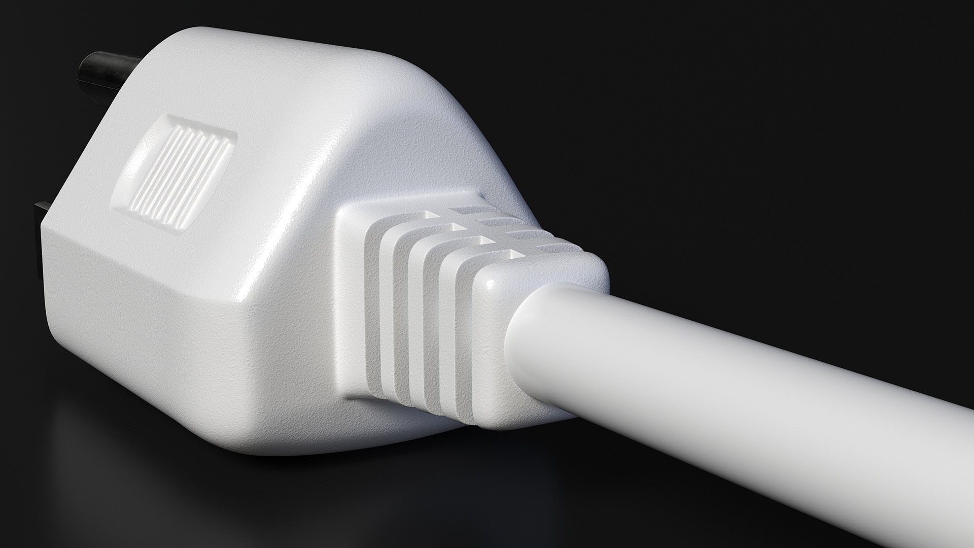 USA Electric Plug Type B White 3D - TurboSquid 2042732