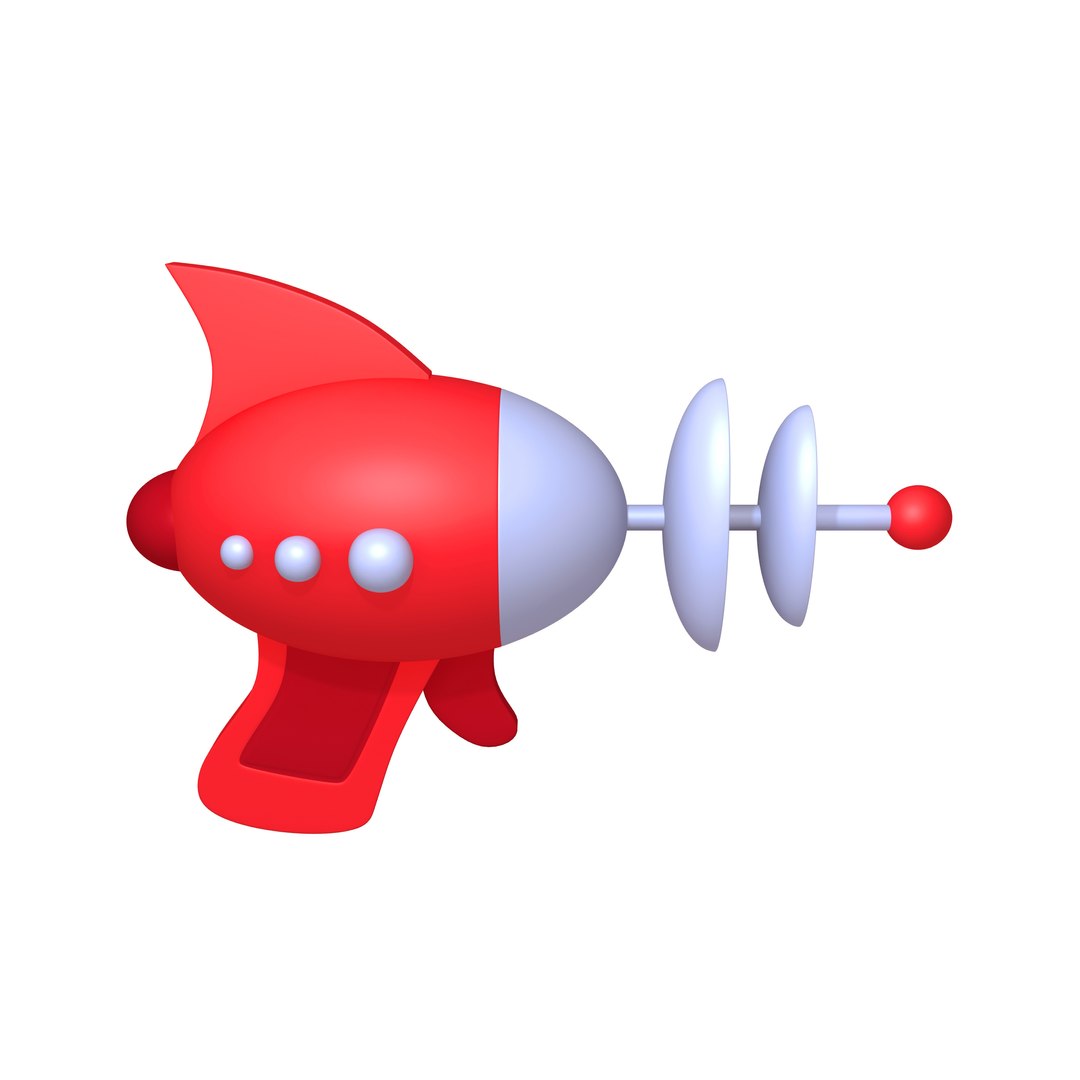 Space Gun Laser Cartoon 3D Model - TurboSquid 1612971