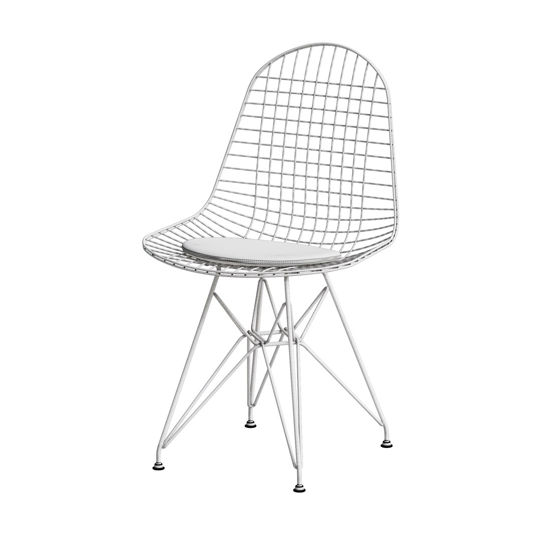 Herman Miller Eames Wire Chair Wire Base Model - TurboSquid 2318798