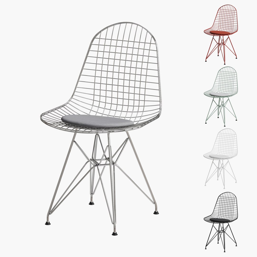 Herman Miller Eames Wire Chair Wire Base Model - TurboSquid 2318798