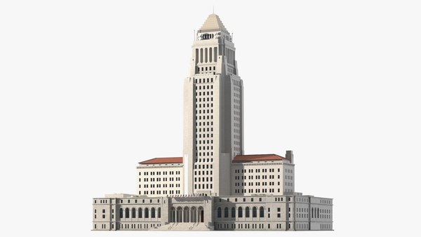 3D Los Angeles City Hall model - TurboSquid 1797847