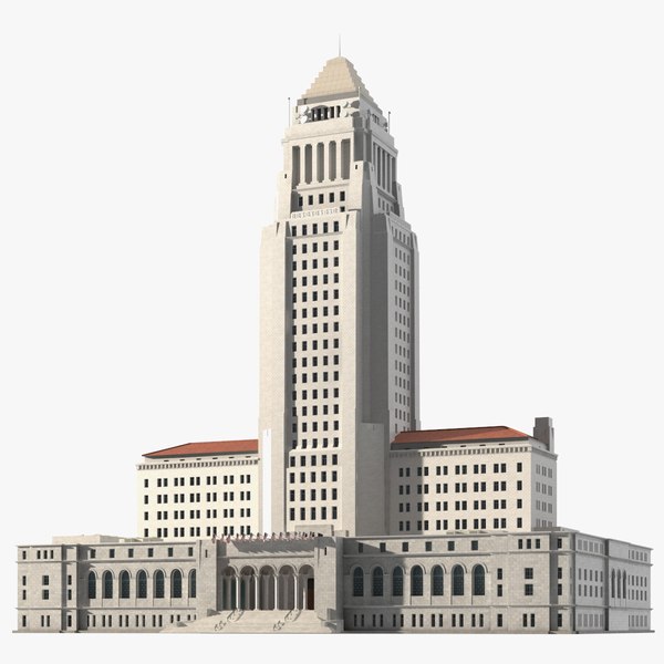 3D Los Angeles City Hall model - TurboSquid 1797847