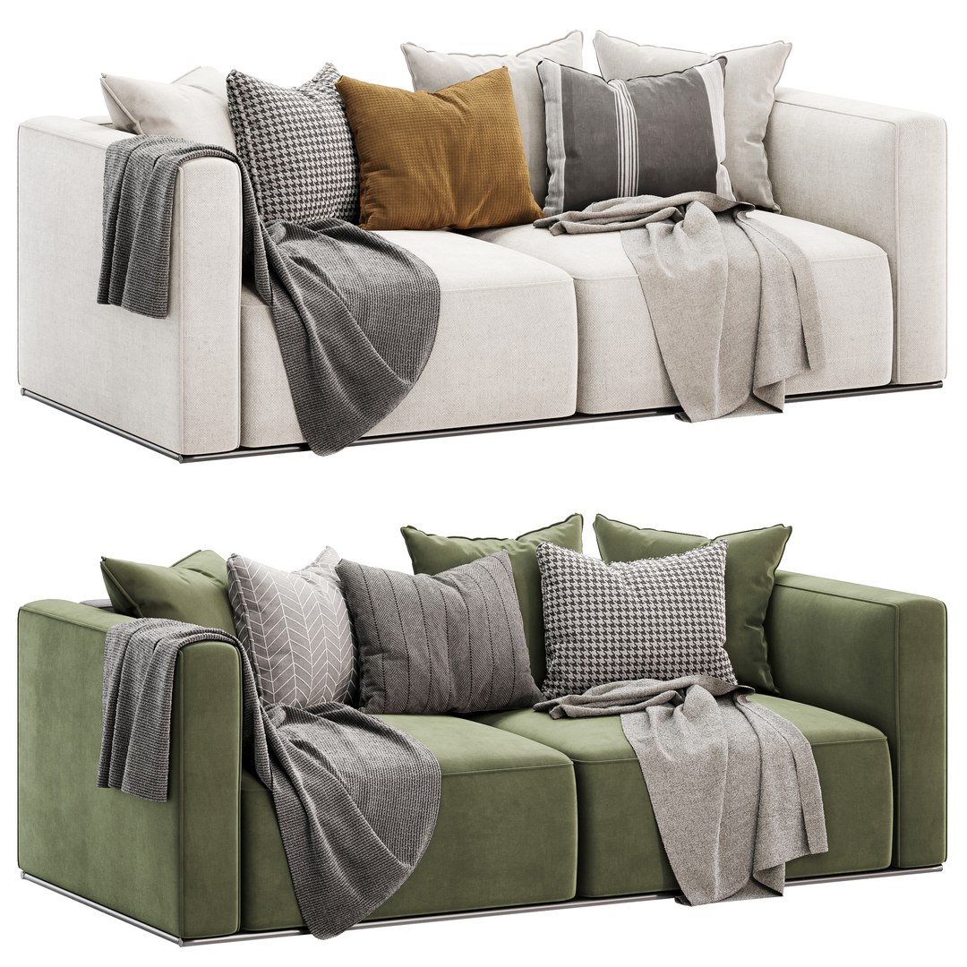 Shangai 3 Seater Sofa By Poliform Model - TurboSquid 2203532