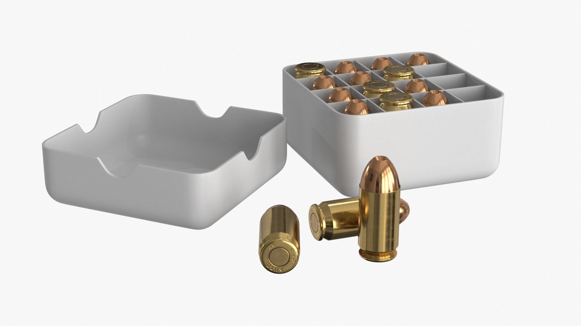 3D Bullets 45 Mm Model - TurboSquid 2281485