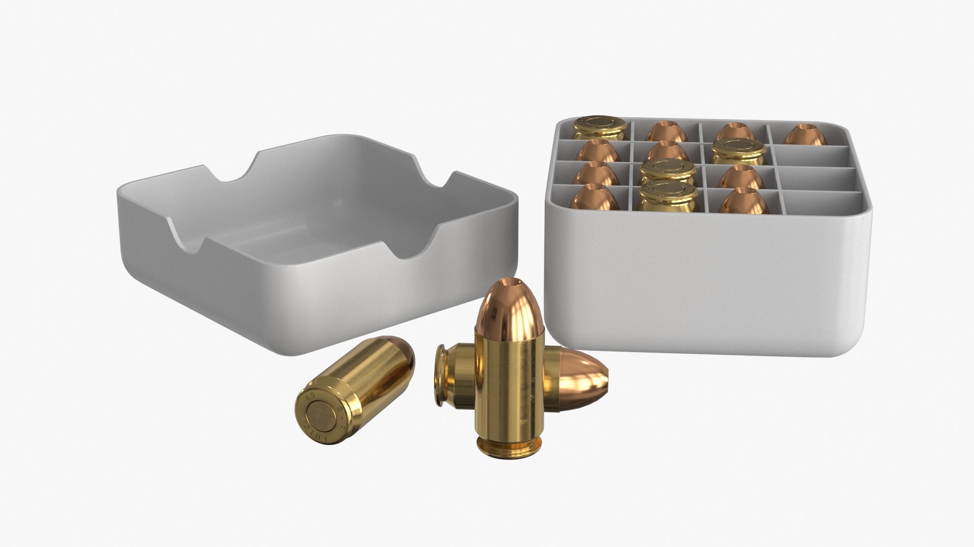 3D Bullets 45 Mm Model - TurboSquid 2281485