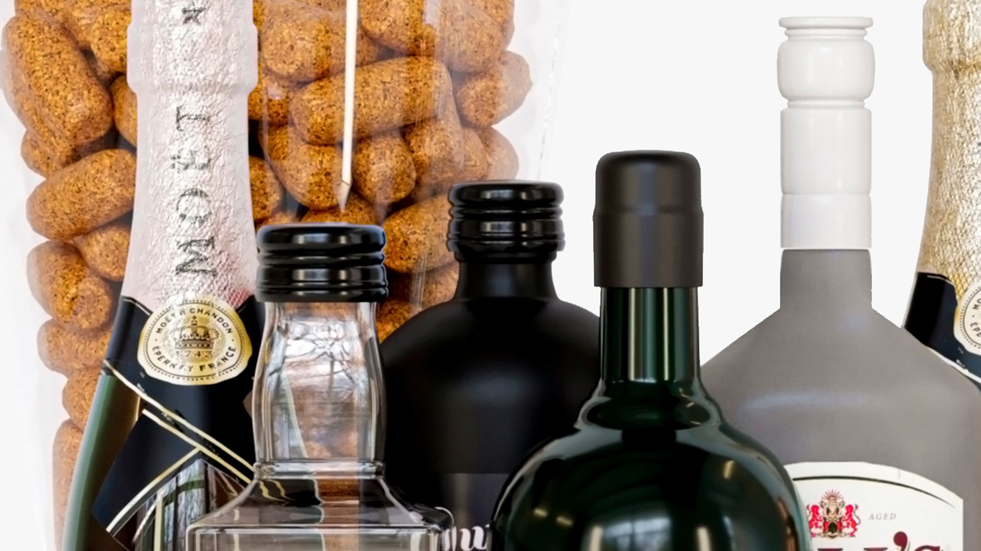 Alcohol Set 55 3D Model - TurboSquid 2027431