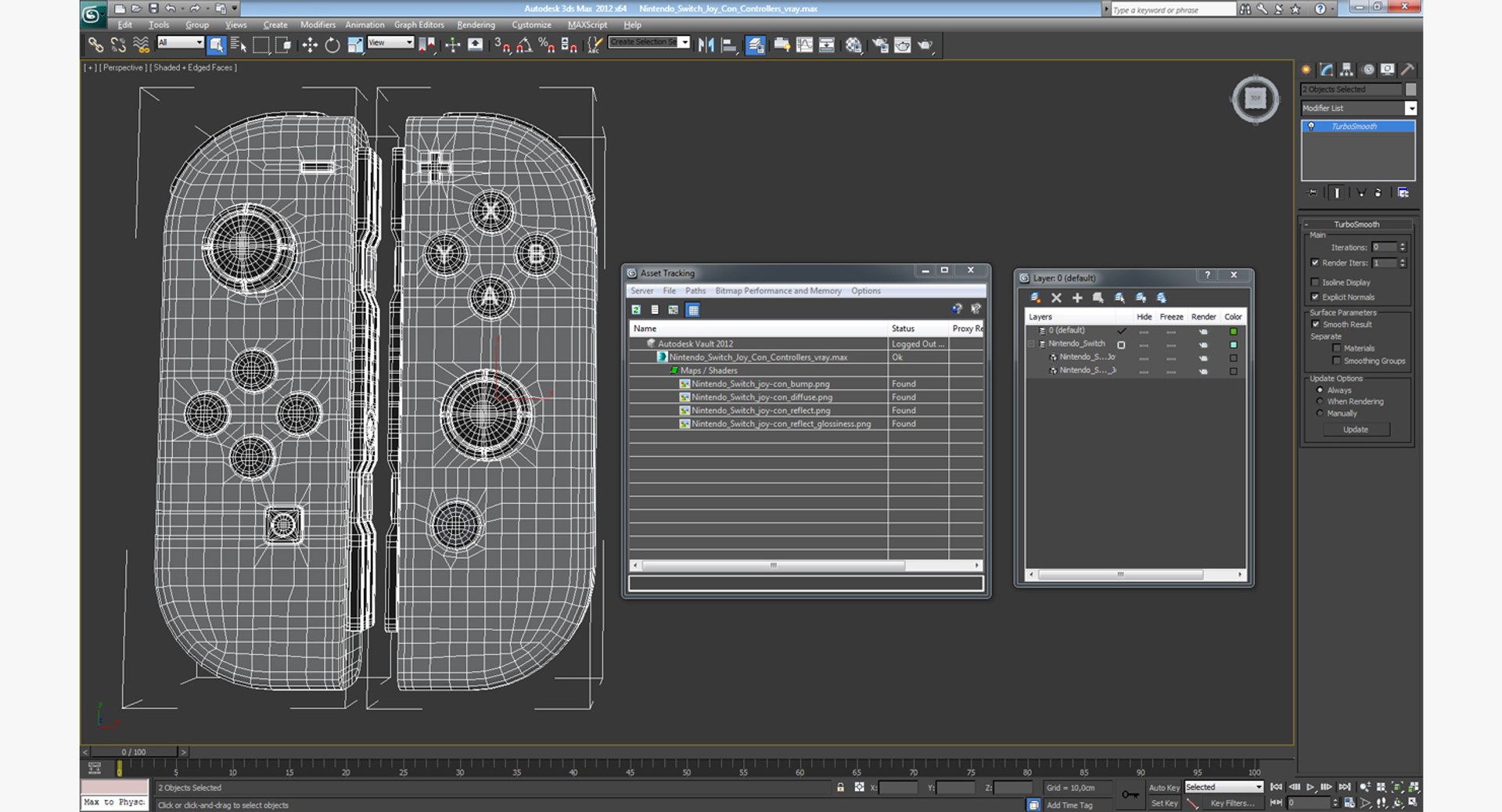Nintendo Switch Joy Controllers Model - TurboSquid 1203484