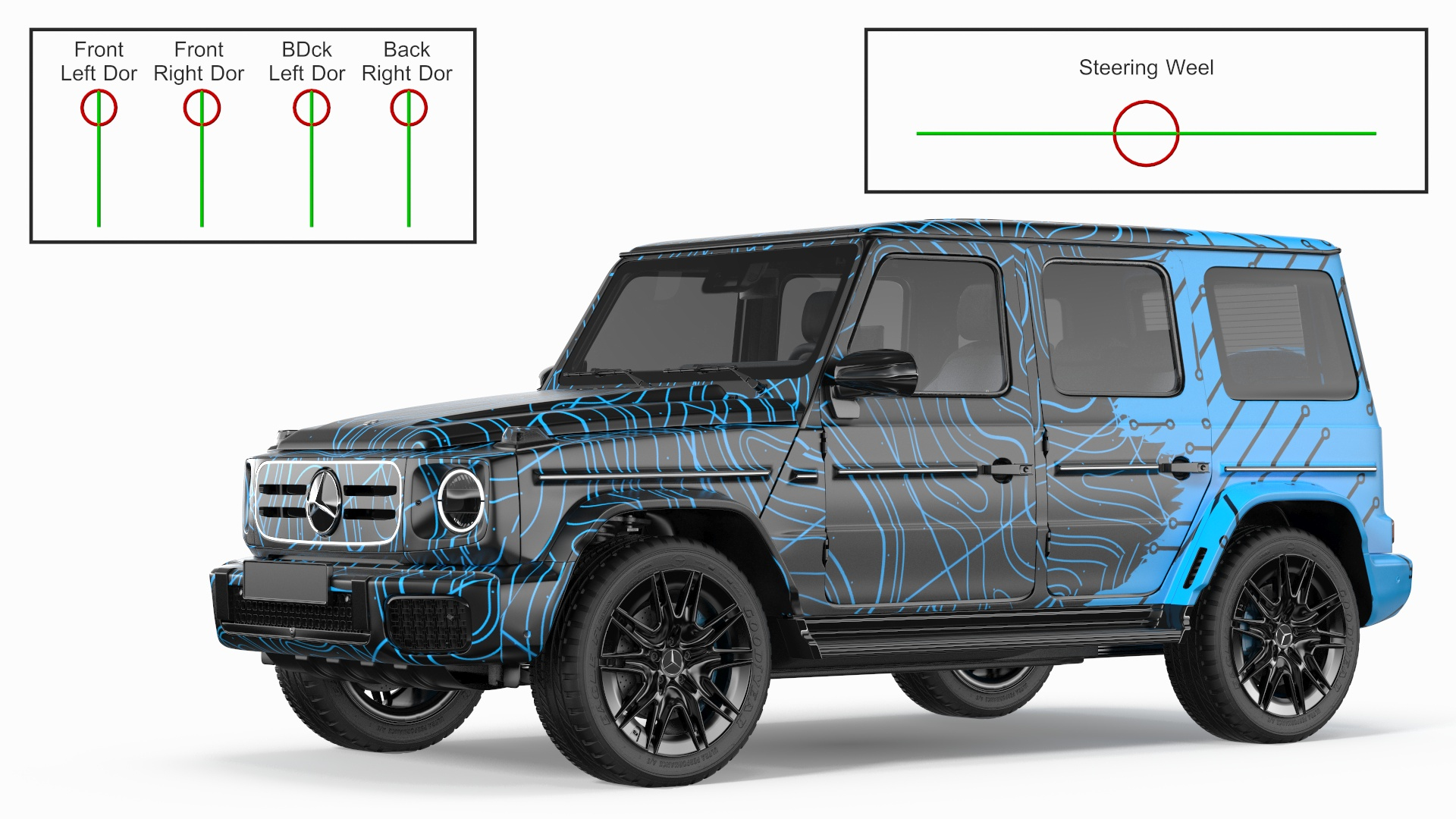3D Model Mercedes-Benz G580 With Dynamic Pattern Rigged - TurboSquid ...