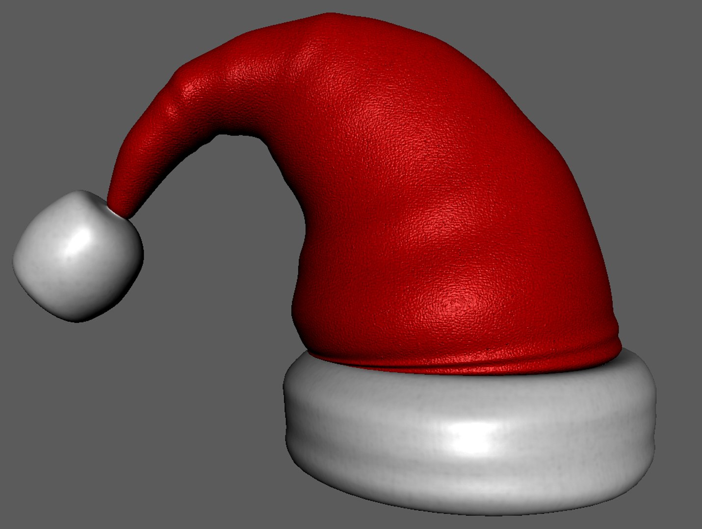 3d santa claus hat model