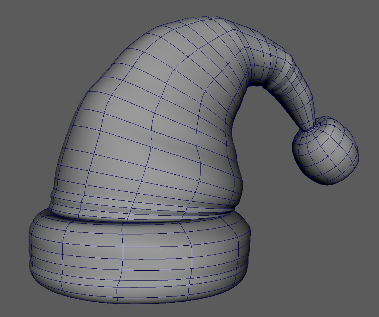 3d santa claus hat model