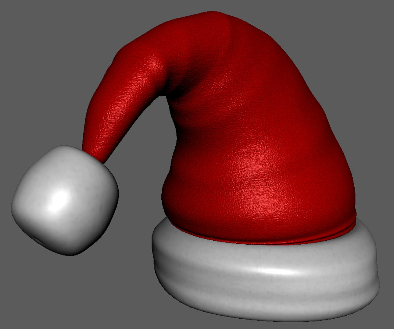 3d santa claus hat model