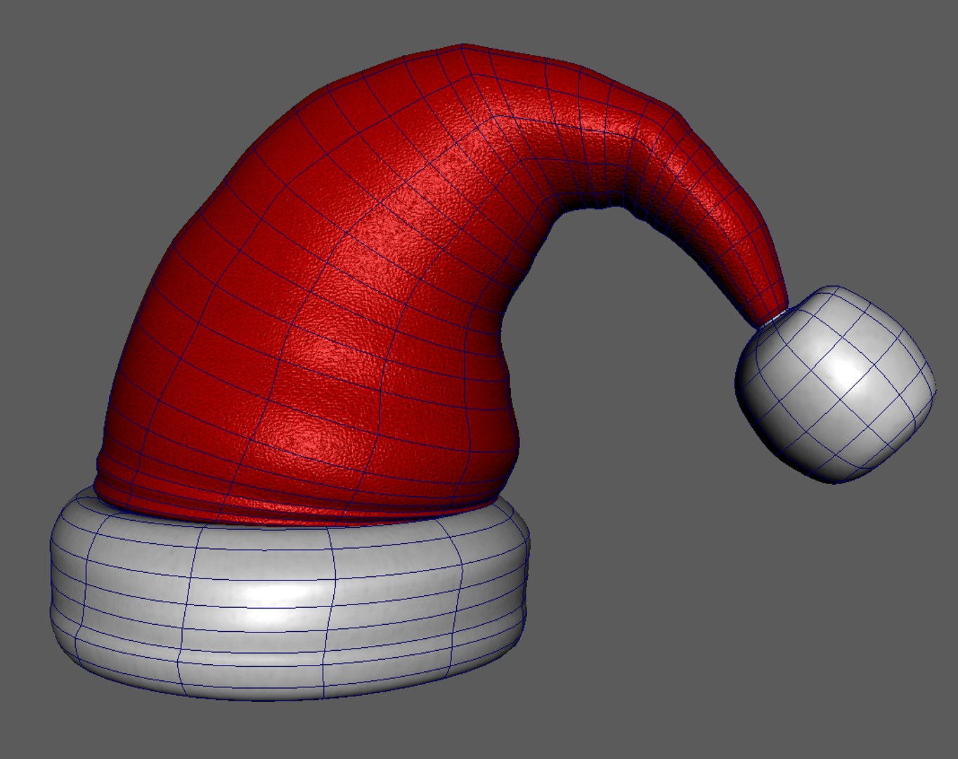 3d santa claus hat model