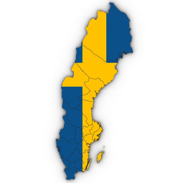 3D sweden regions swedish - TurboSquid 1360462