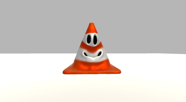 3D rigged traffic cone character | 1147068 | TurboSquid
