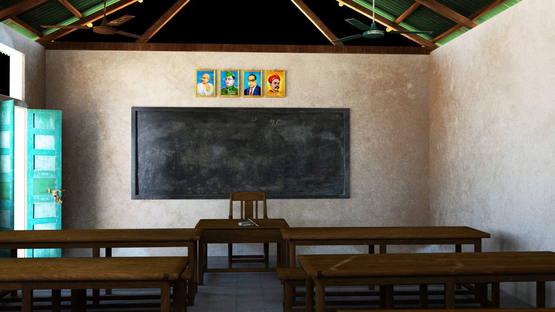 3D school class room interior 3d model model - TurboSquid 1958792