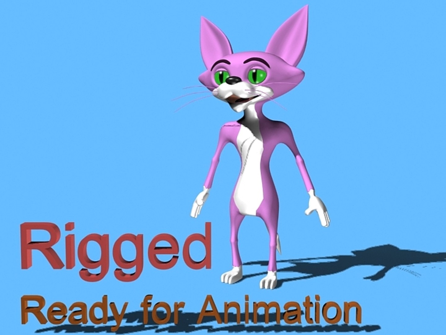 3d Cartoonic Cat Pushi