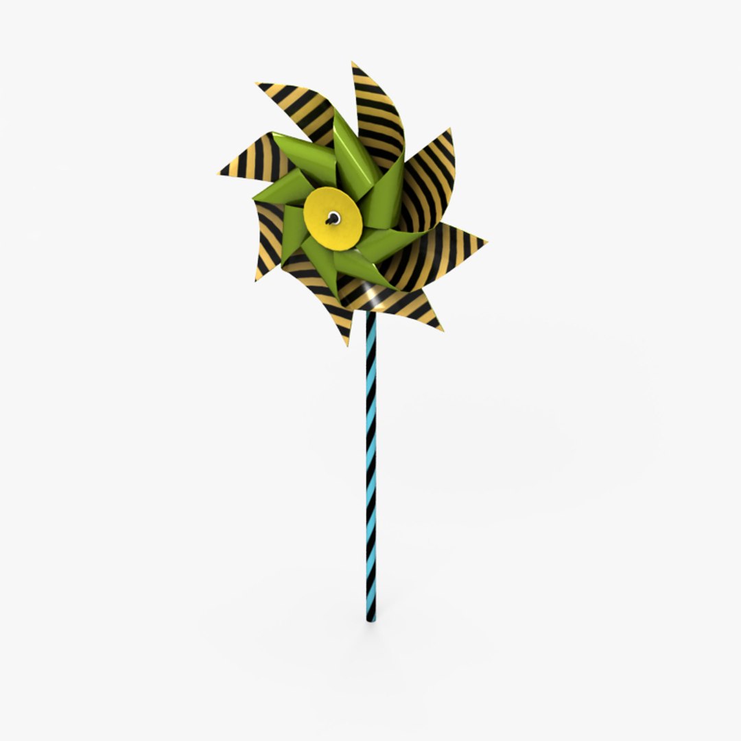 Pinwheel Wheel Pin 3d Model